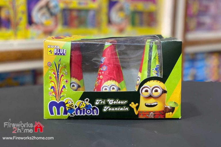Minion Tri Color Fountain by Blue Star (pieces per box 3) - Fireworks 2 ...